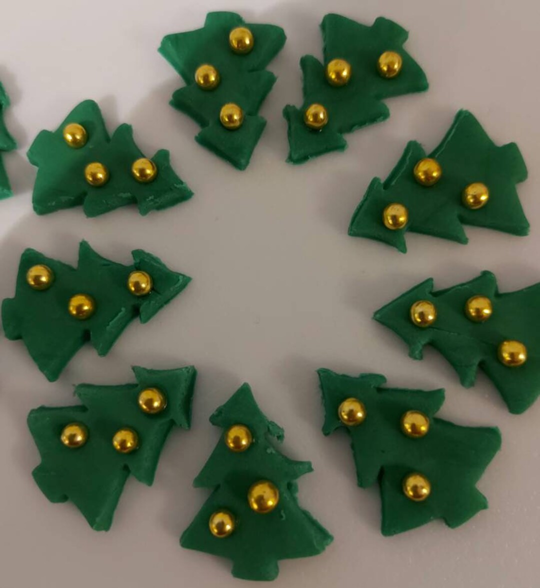 Big Bundle 50 Hand Crafted Fondant Christmas Tree Cup Cake - Etsy