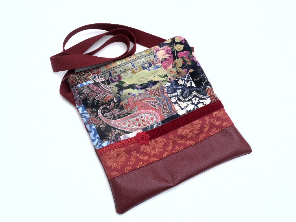 Handbag / Shoulder Strap / Bi-material / Imitation Leather / Velvet ...