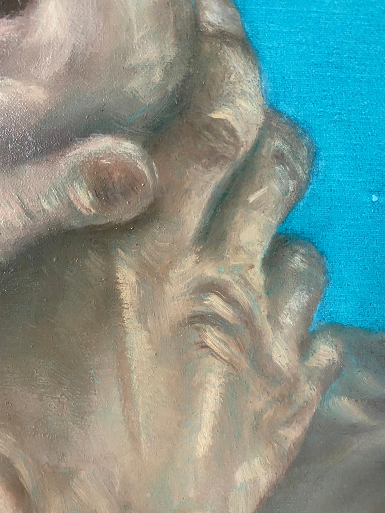 The Desperation Oil Painting and Ecoline on 575 - Etsy