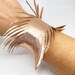 Rose Gold Leather Feather Wrap Cuff Wide Leather Cuff Leather - Etsy