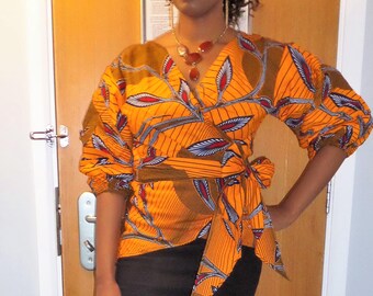 African print blouse | Etsy