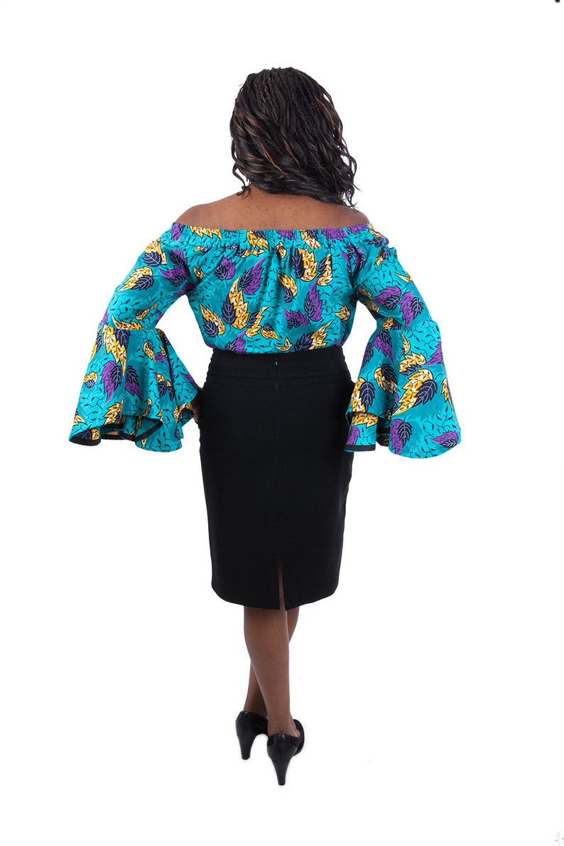 Top Imprimé Africain Vêtement Wax Tissu Wax Tunique Etsy