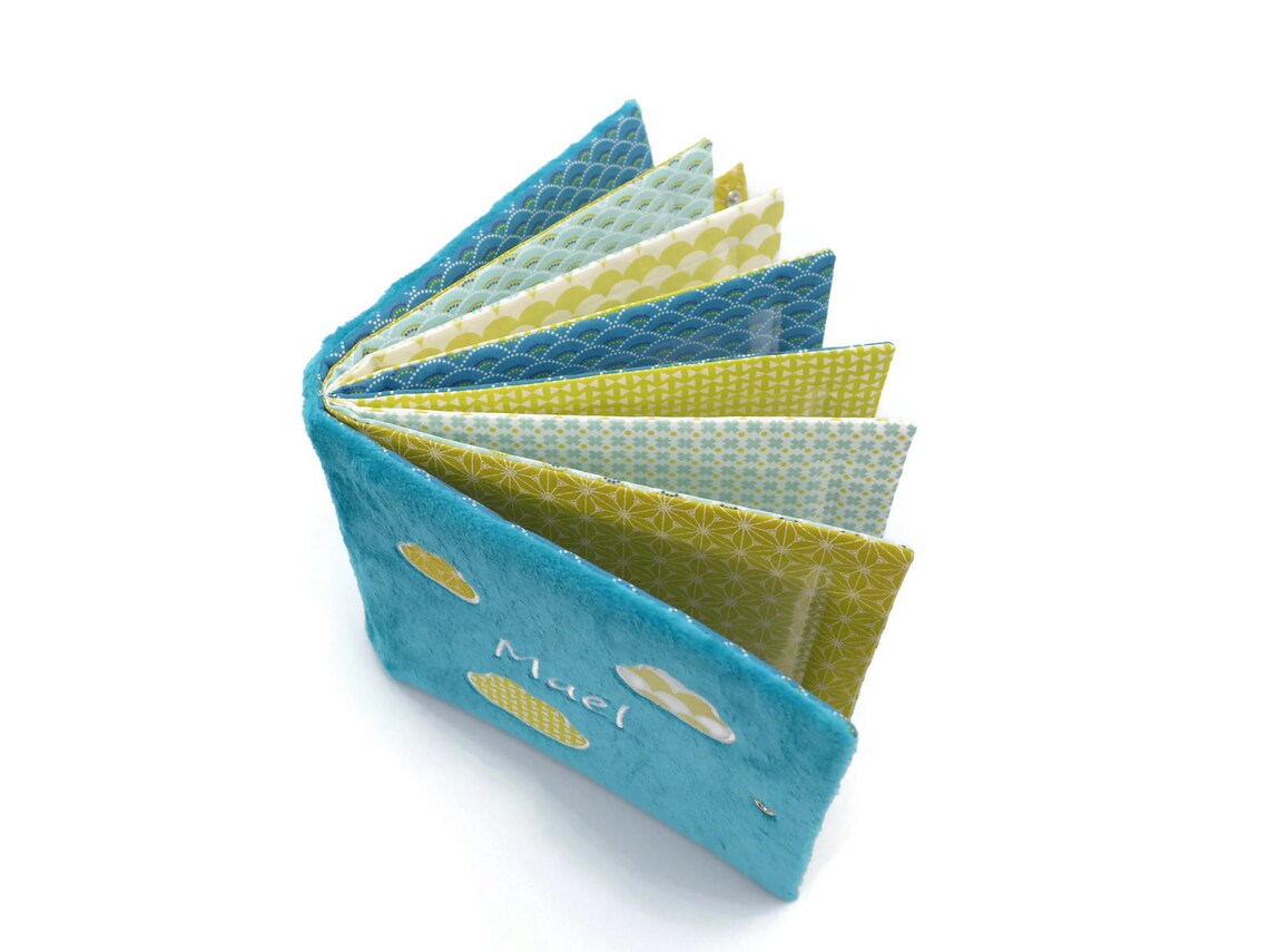 Album photo tissu personnalisé album photo doudoutissus bleu | Etsy France