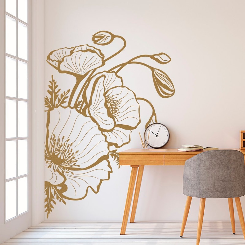 Flower Wall Stickers - Etsy