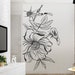 Flower Wall Sticker Floral Wall Decal Nature Plants - Etsy