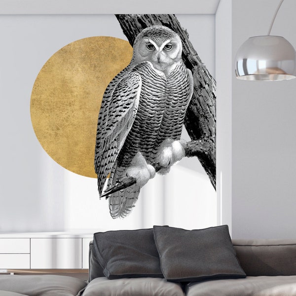 Owl Wall Decal - Etsy