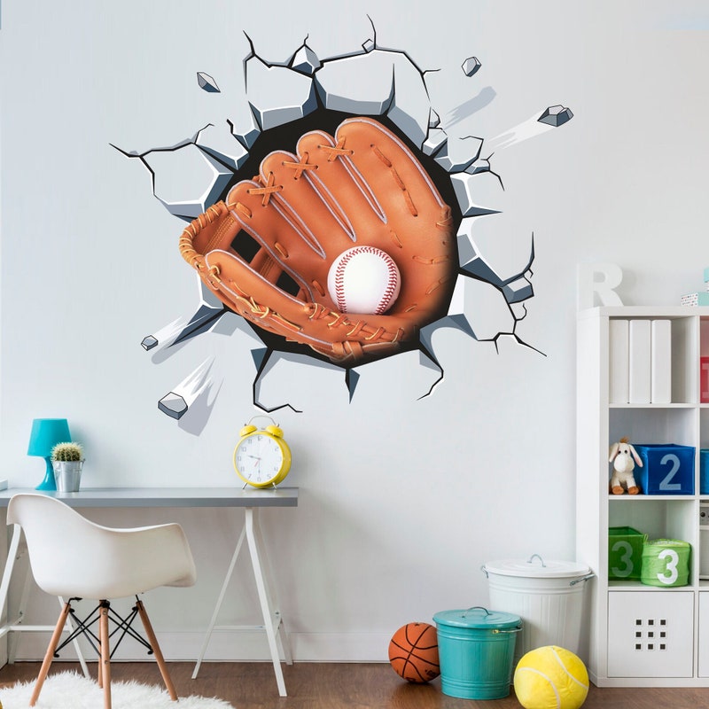 Baseball Wall Decal - Etsy