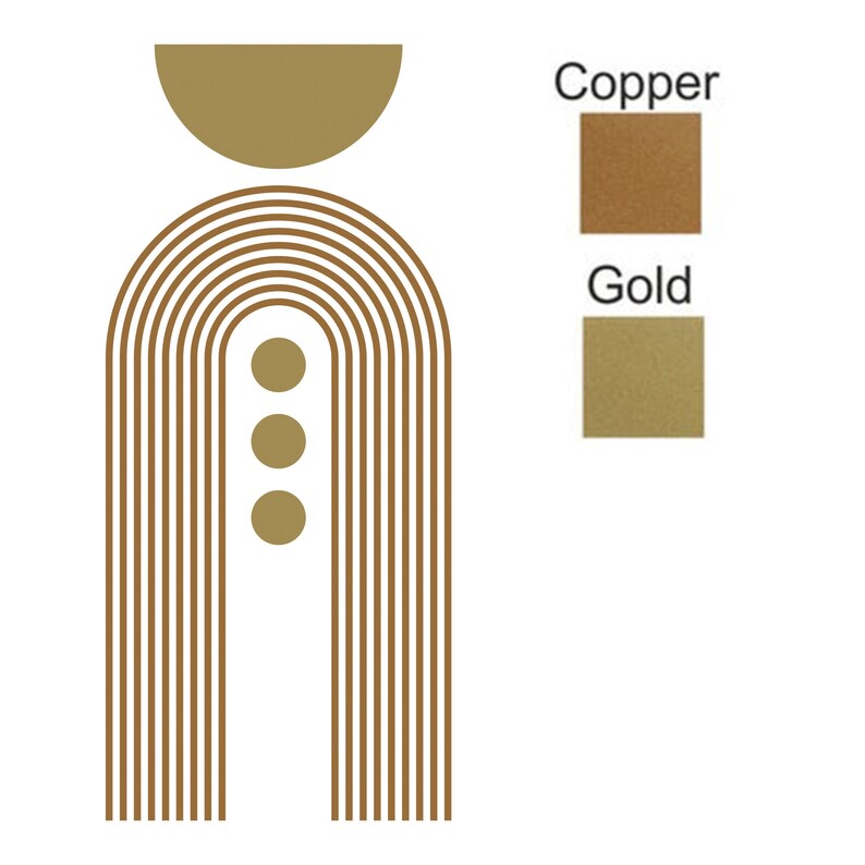 Arch Wall Sticker Boho Wall Decal Abstract Minimalism - Etsy