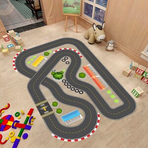 Racing Track Floor Sticker, Track for Cars Floor Decal, Race, Platform ...