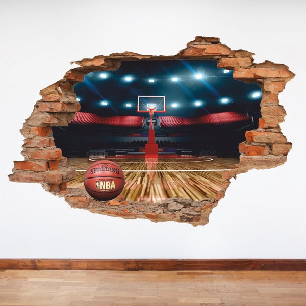 Basketball Wall Decal - Etsy