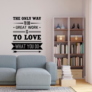 Great Work Wall Sticker, Office Wall Decal, Decor for Office, Removable ...