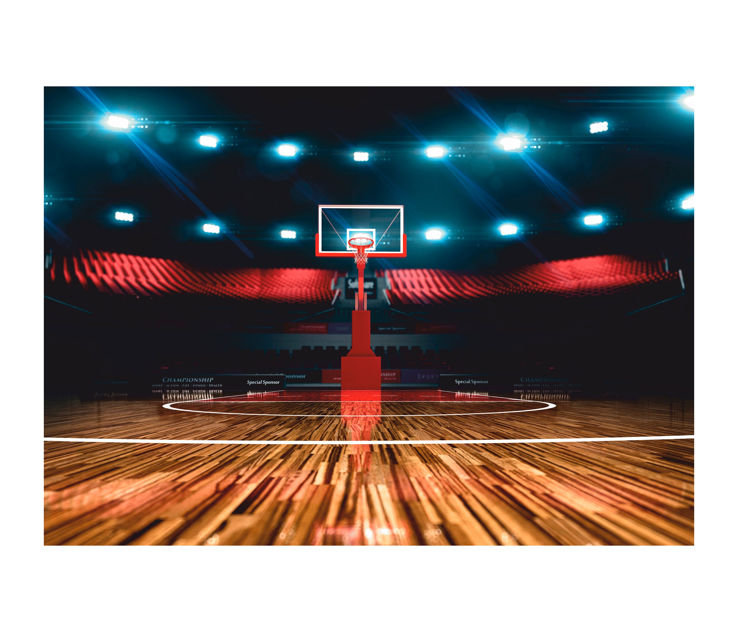 Basketball Arena Wallpaper Basketball Wall Mural Sport - Etsy