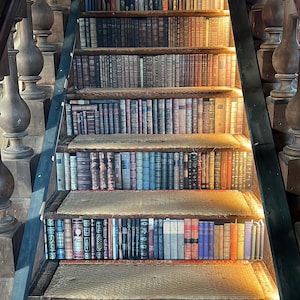 Old Books Floor Sticker, Set of 14 Floor Decal, Decor for Stairs ...