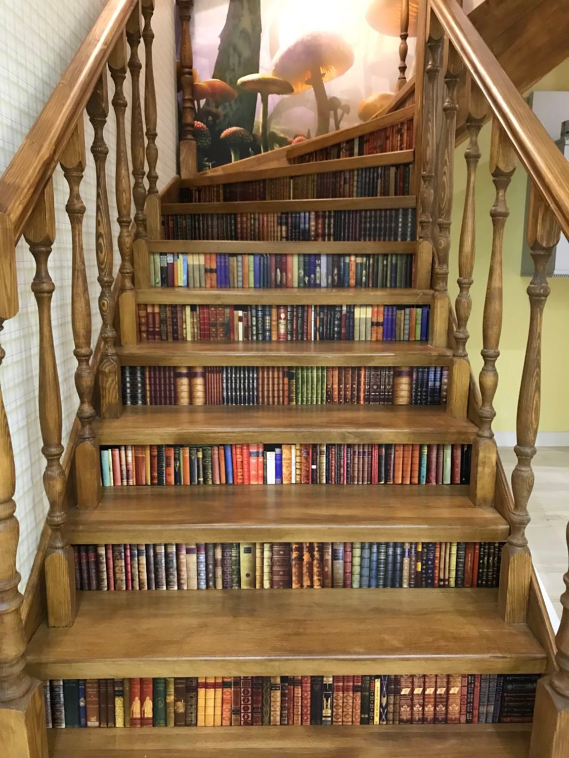 Designing Wooden Book Stairs