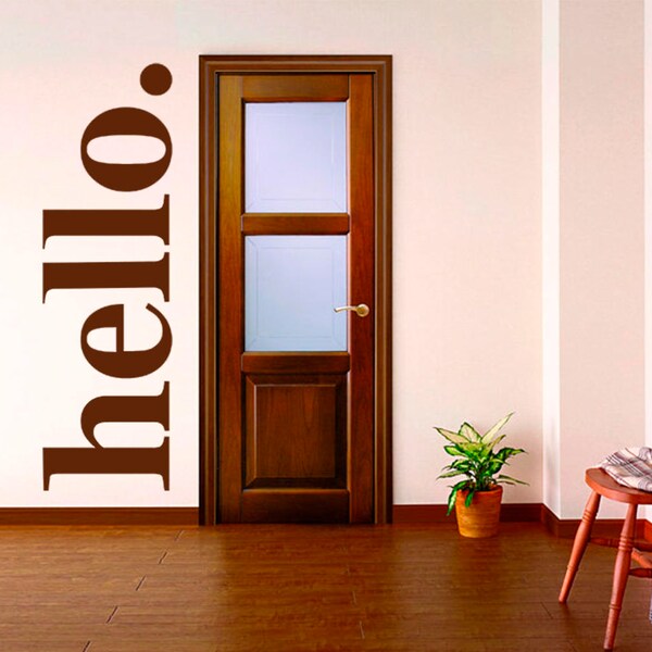 Hello Wall Decal - Etsy