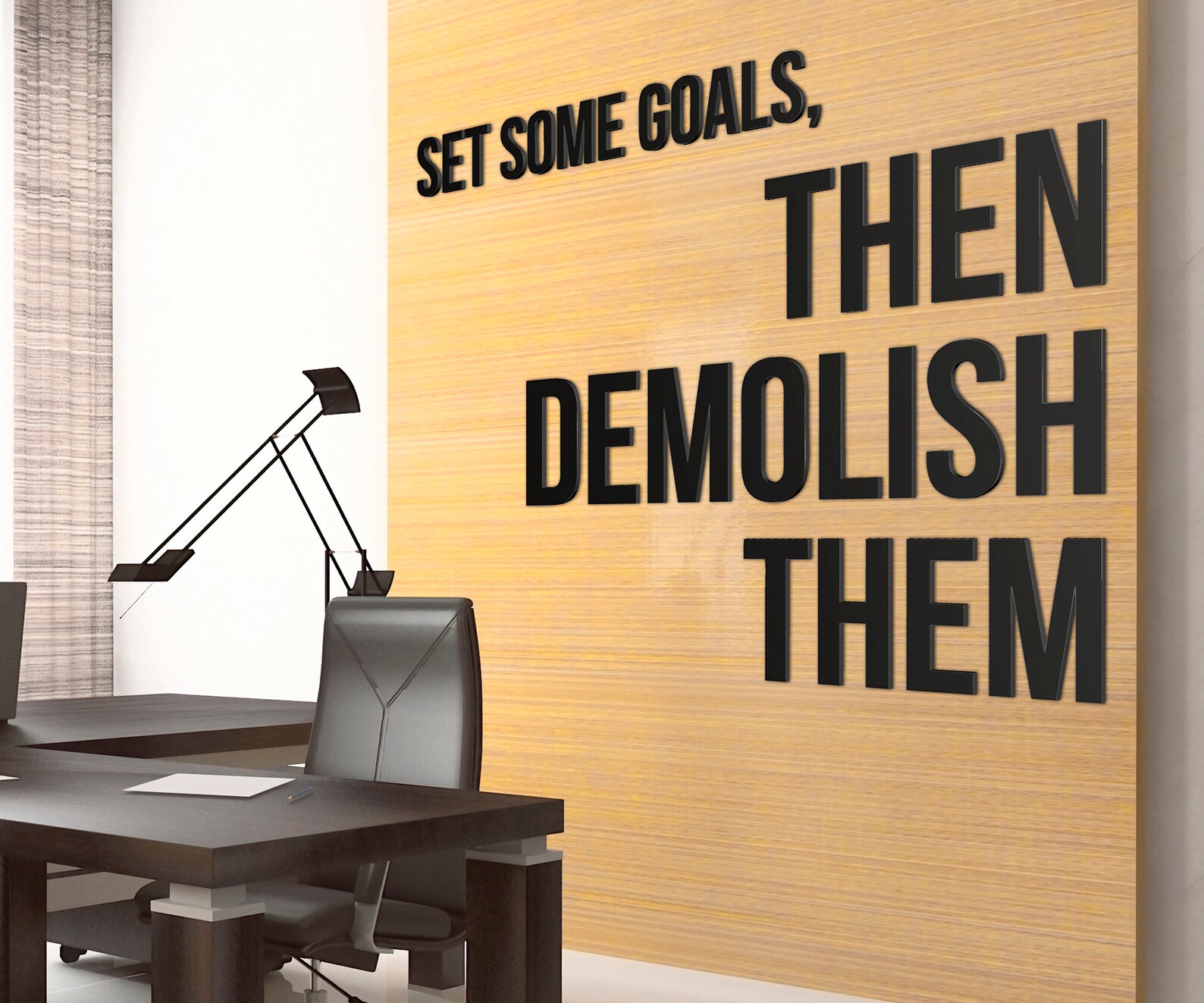 Set Some Goals PVC Wall Panels 3D Decor Volumetric - Etsy