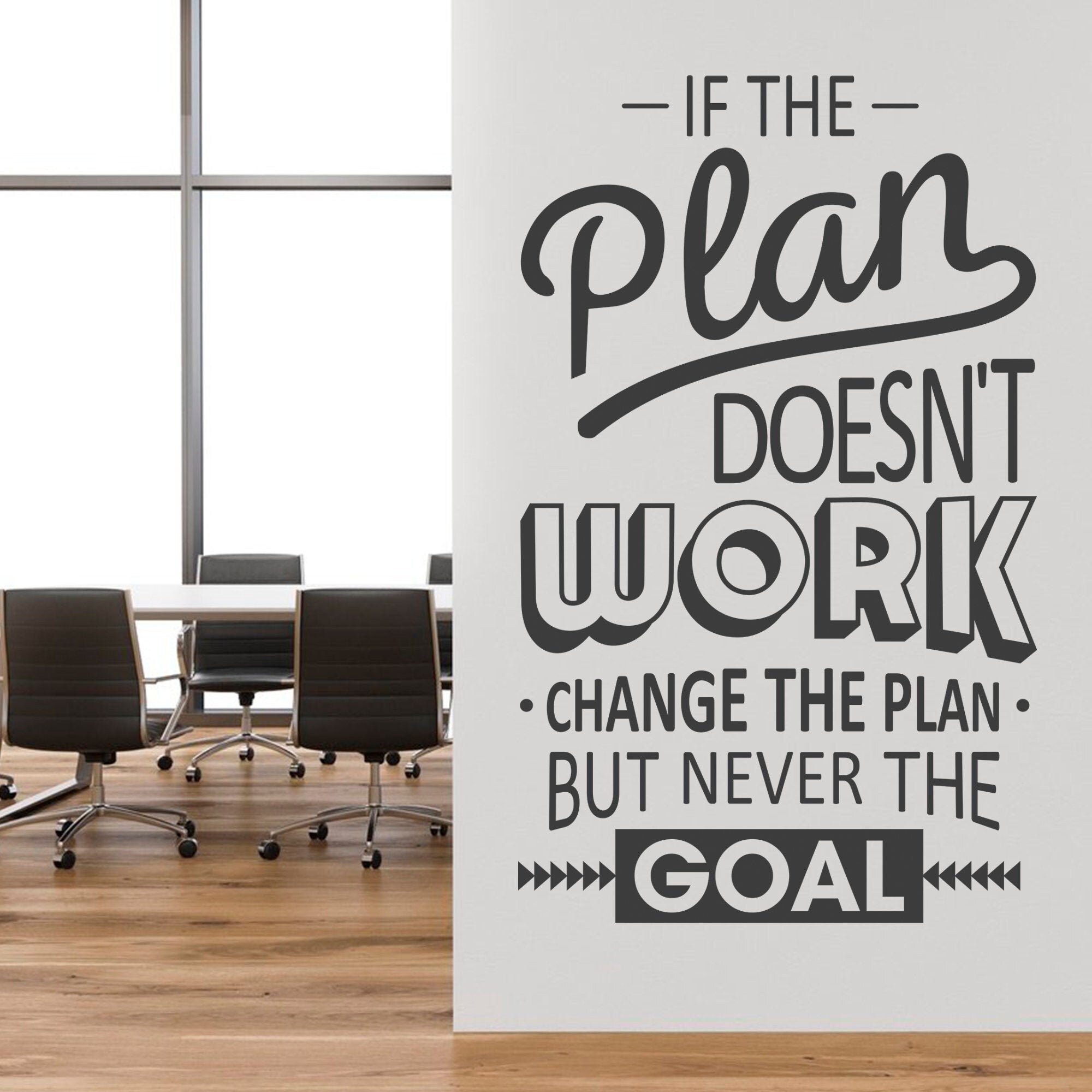 If the Plan Wall Sticker Office Wall Decal Decor for - Etsy
