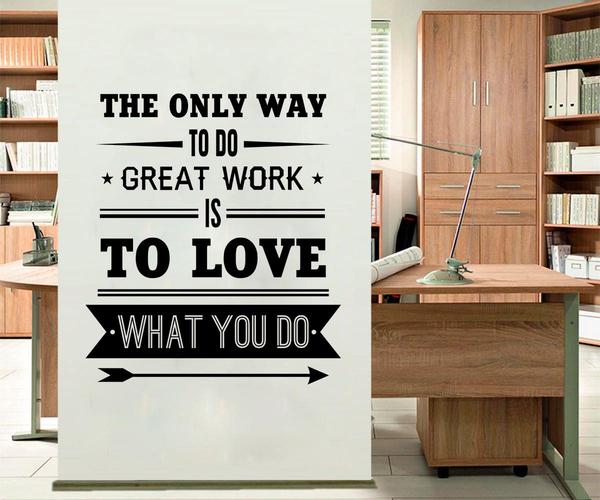 Great Work Wall Sticker Office Wall Decal Decor for Office - Etsy