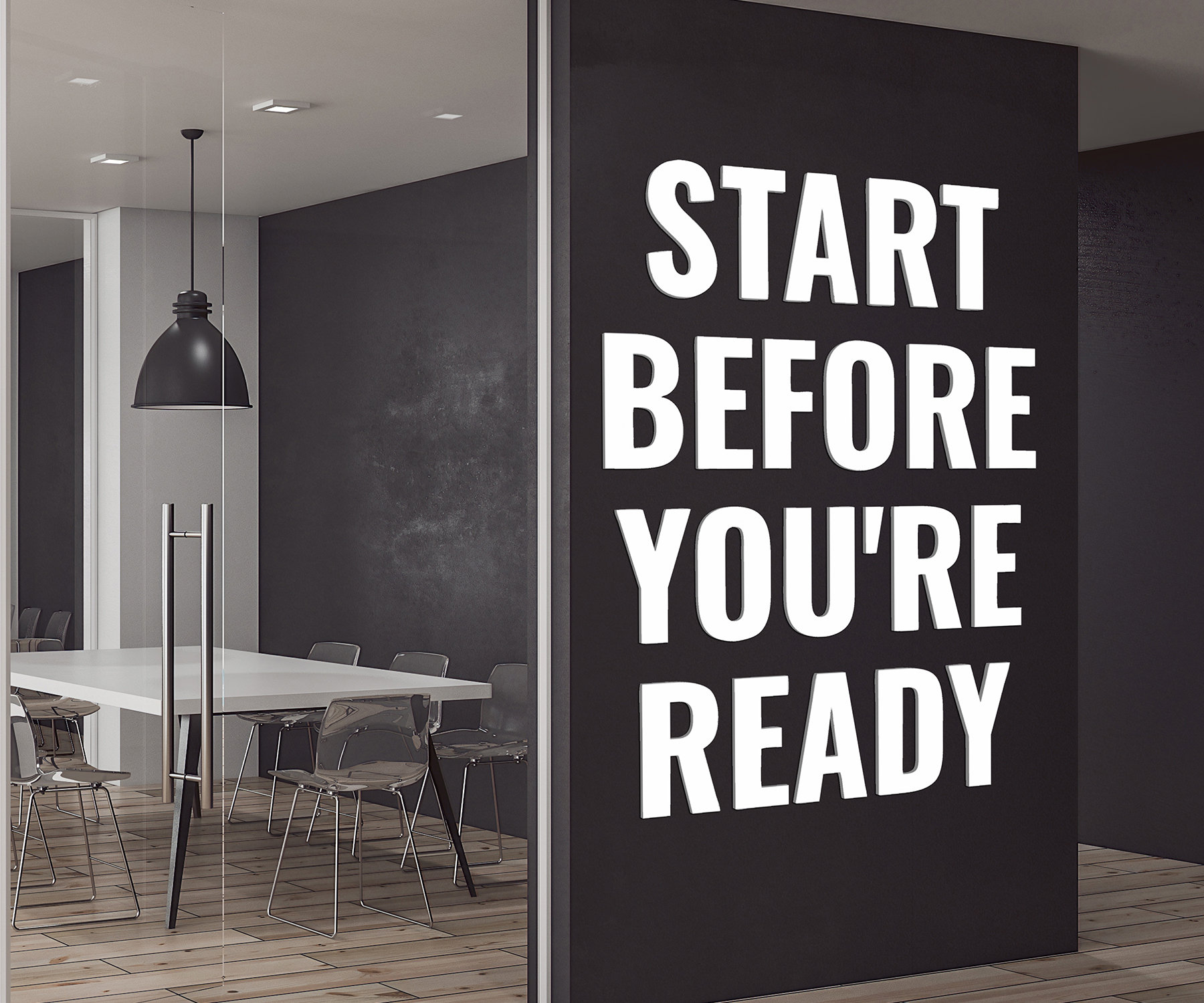 Start Before You're Ready PVC Wall Panels 3D Decor - Etsy