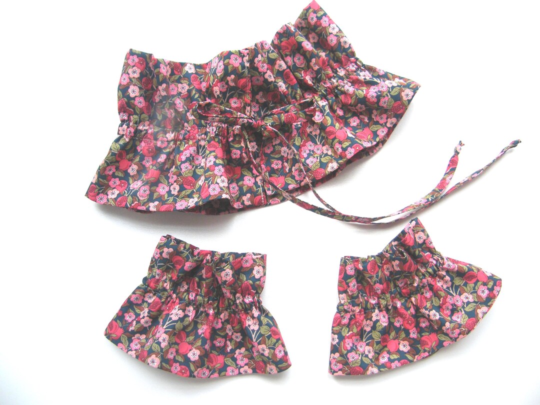 Col Liberty victorien, manchettes Liberty Nectar, plumetis, 2,4,6,8,10 ...