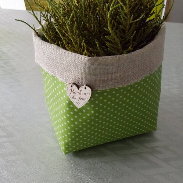 Cache pot tissu - Etsy France