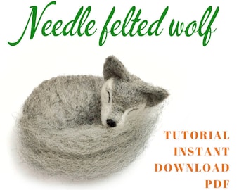 Needle Felted Wolf | Etsy