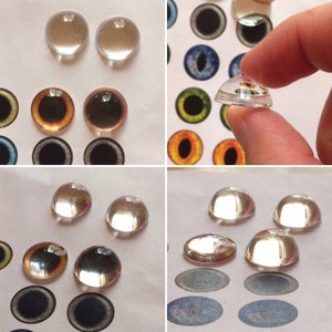 Printable Color Cat Eyes Collage Sheet: Needle Felted Kitten ...