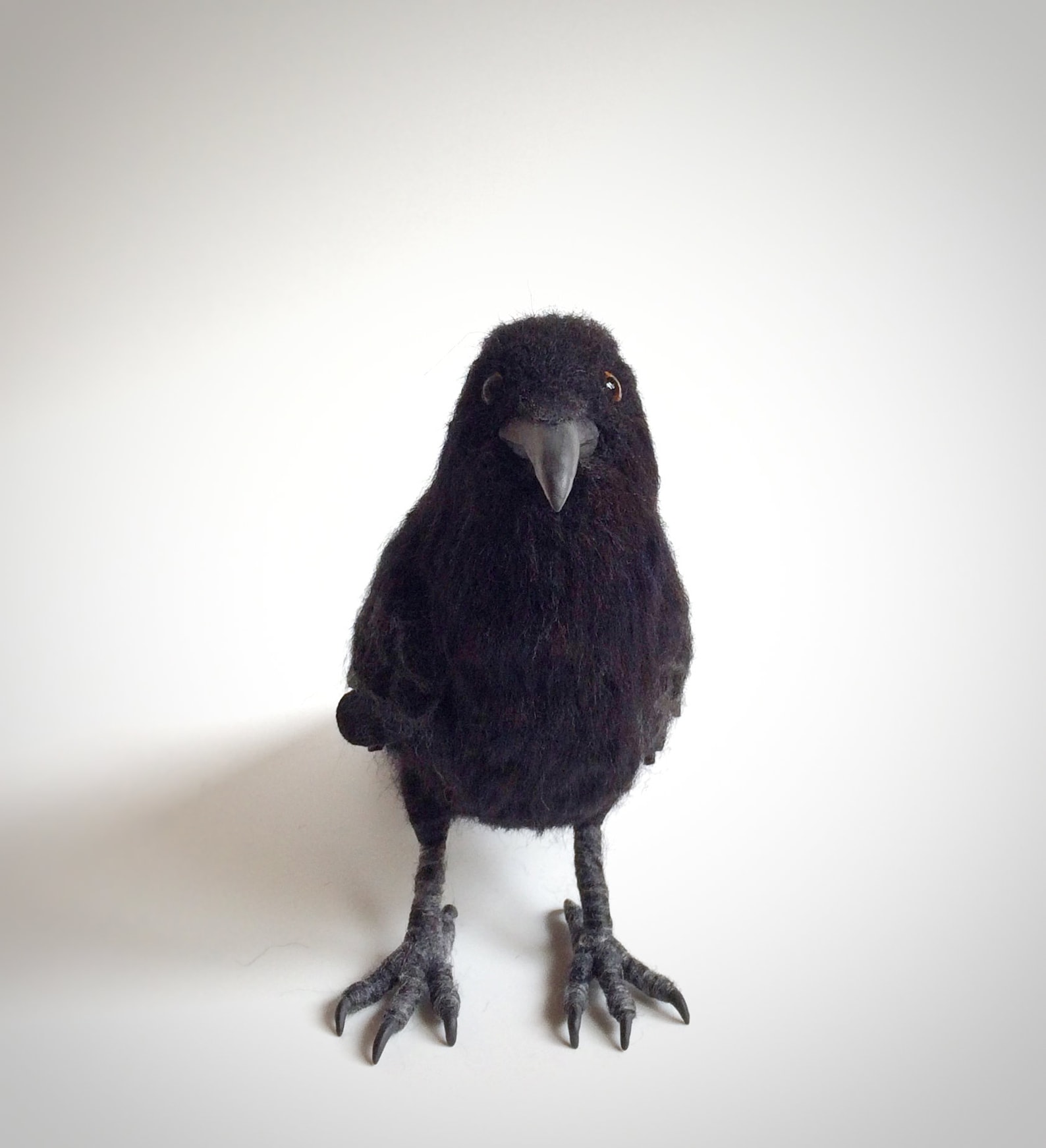 Realistic Raven Halloween Decor Needle Felted Wool Raven - Etsy