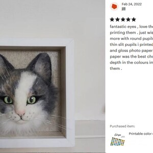 Printable Color Cat Eyes Collage Sheet: Needle Felted Kitten ...