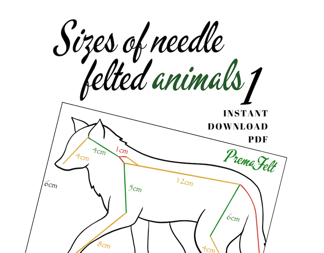 Wire Armature Sizes & Ratios Guide of Needle Felted Animals Part 1 ...