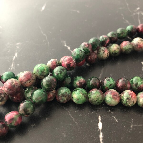 Ruby Zoisite Beads - Etsy