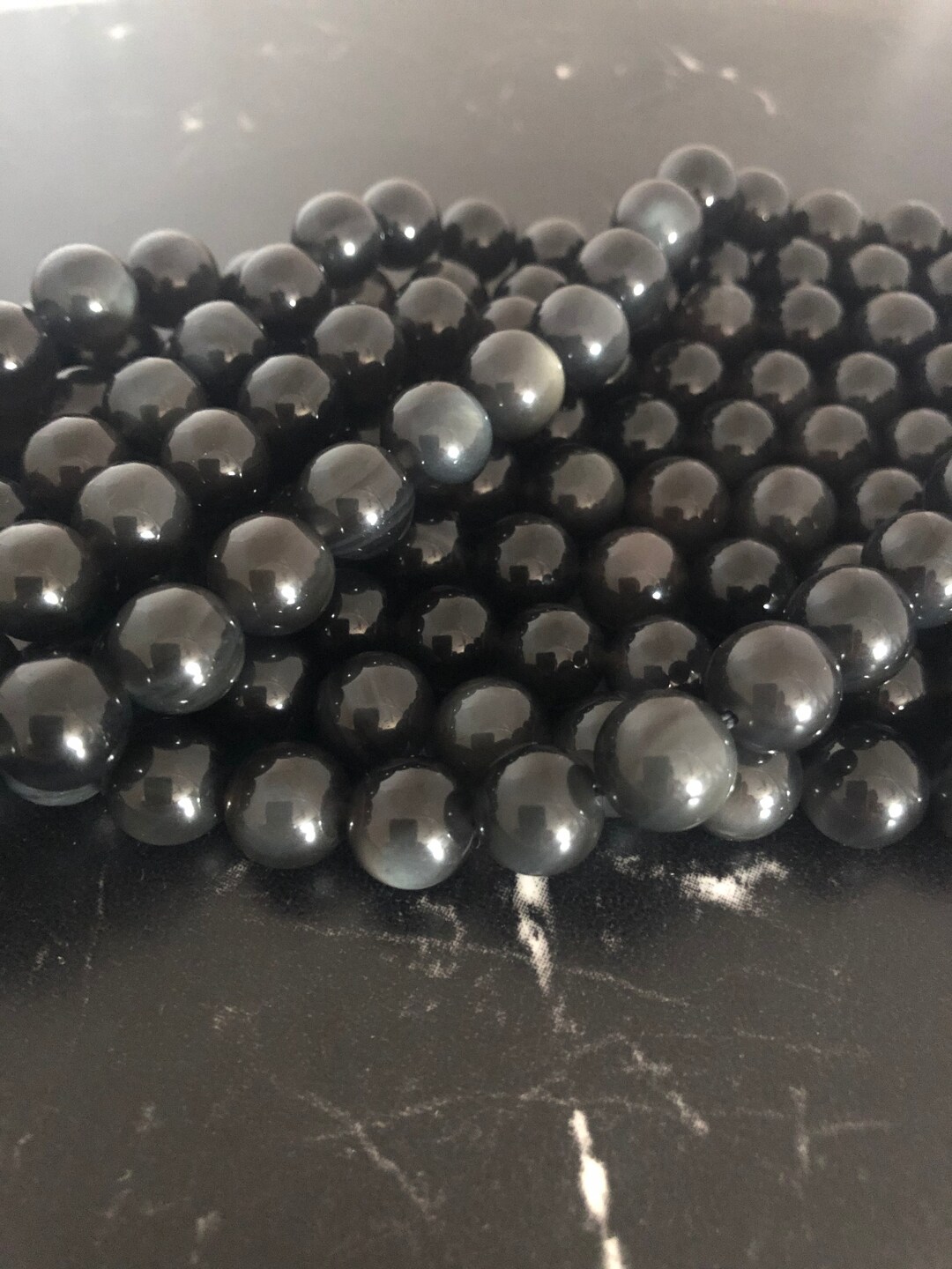 10 Obsidian Ice Apache Weapon 8mm - Etsy