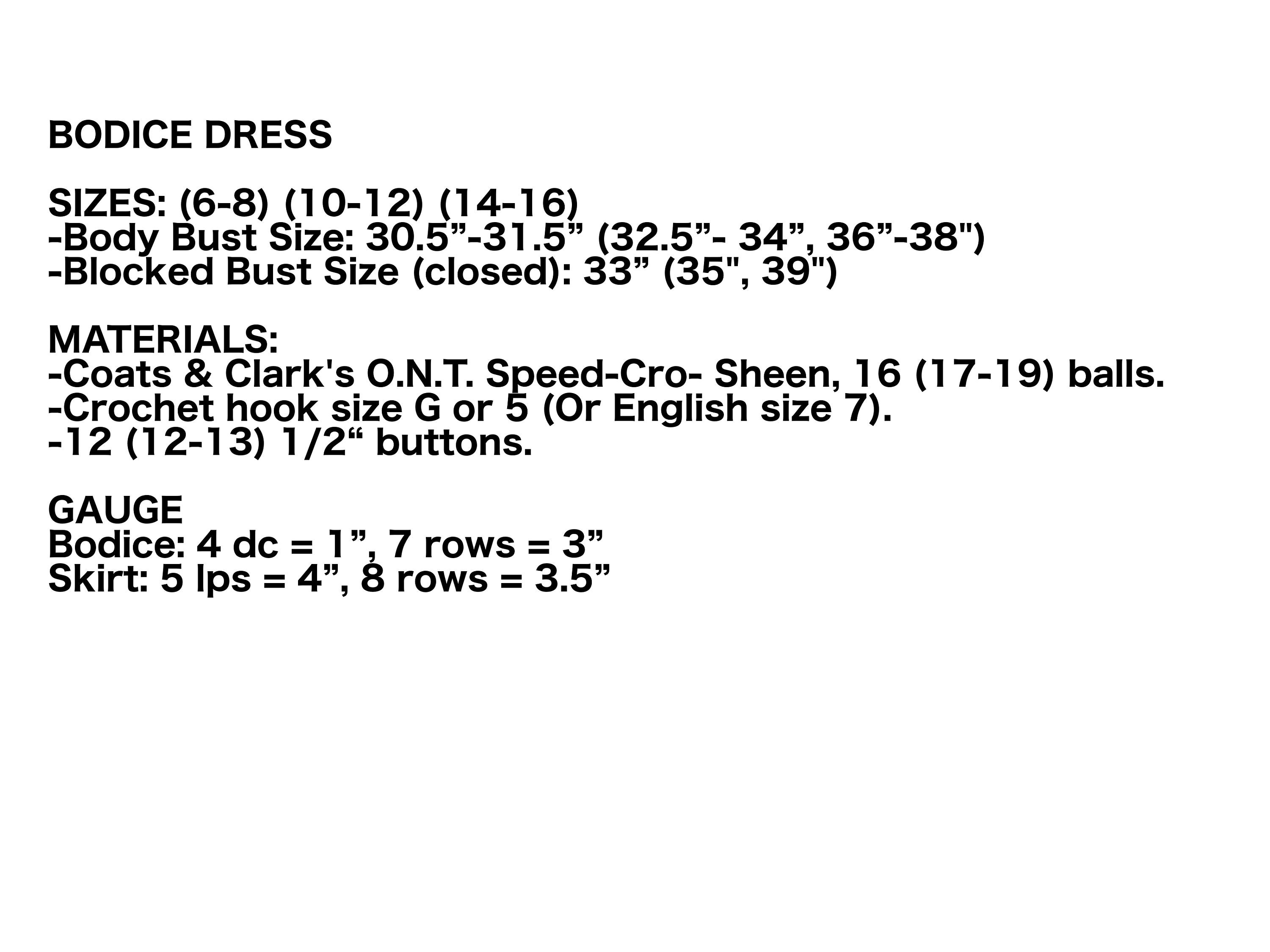 Crochet Dress Pattern - Top Down Button Bodice Lace Skirt - Etsy