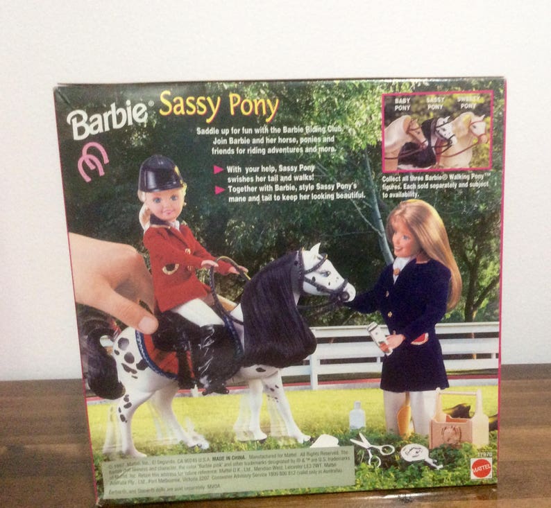 Barbie Sassy Pony RARE New Old Stock From 1997 my Tail Swishes - Etsy