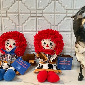 10 Inch Cowboy Raggedy Ann and Andy With Tags - Etsy