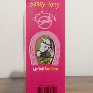 Barbie Sassy Pony RARE New Old Stock From 1997 my Tail Swishes - Etsy