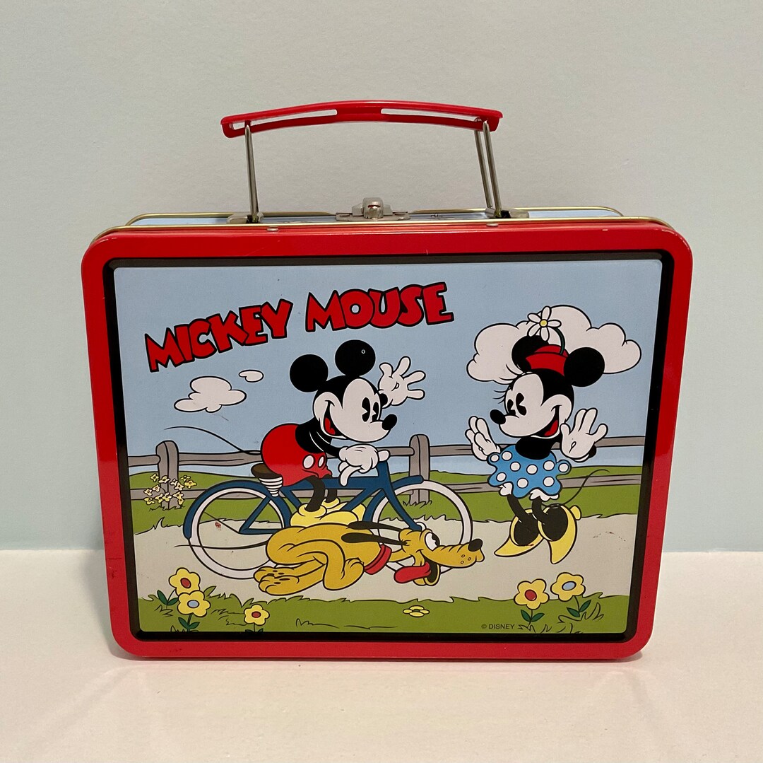 Mickey and Minnie Mouse Cute Metal Tin Lunchbox - Etsy