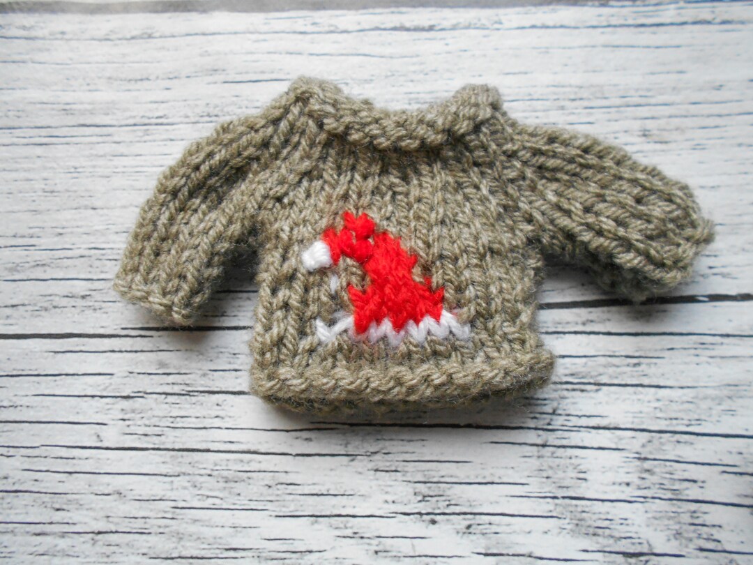 Miniature Sweater, Miniature Vest, Miniature Sweater, Christmas Hat ...