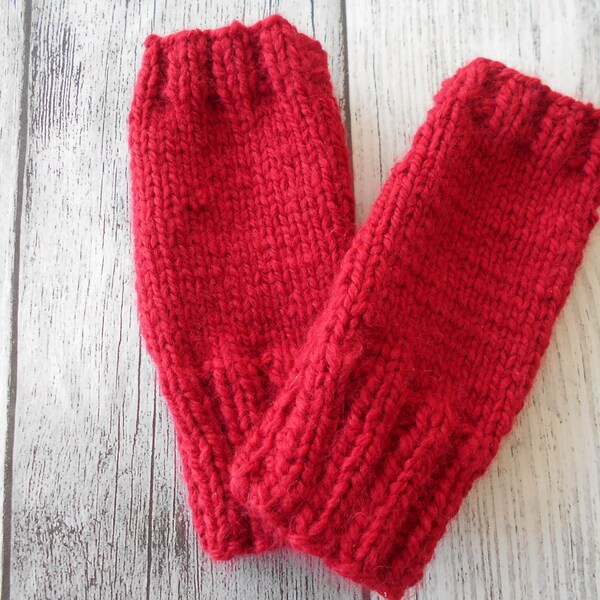 Red Mittens - Etsy