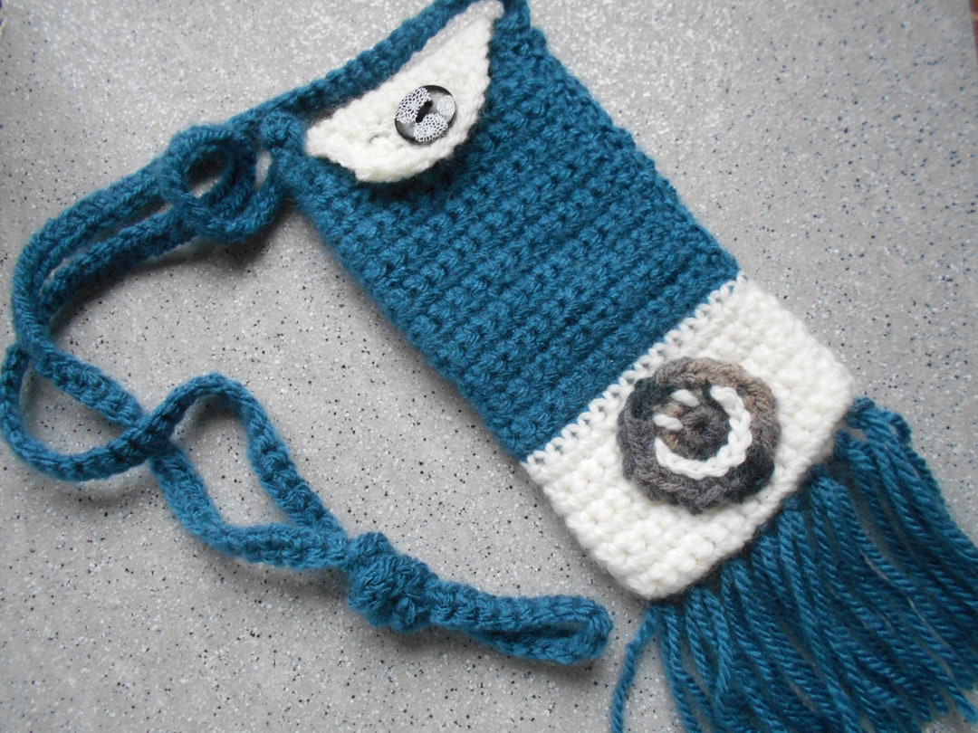 Cell Phone Cover Crocheted in Wool, Shoulder Phone Cover, Handmade - Etsy
