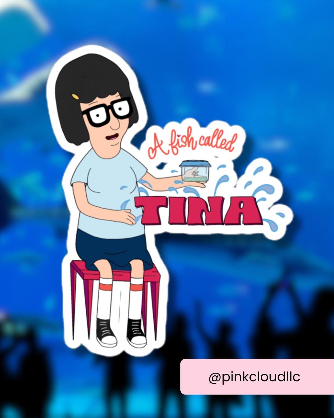 Tina Belcher Sticker | A Fish Called Tina | Bobs Burgers Fan Art - Etsy