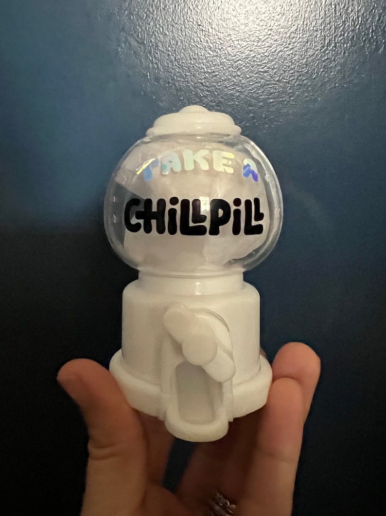Candy or Pill Dispenser – “take a Chill Pill” - Custom Colors and ...