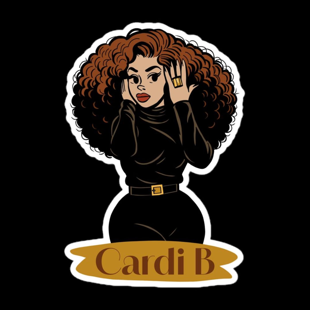 Cardi B Fan Art | Sticker, Magnet or Tattoo | Choose Your Size and ...