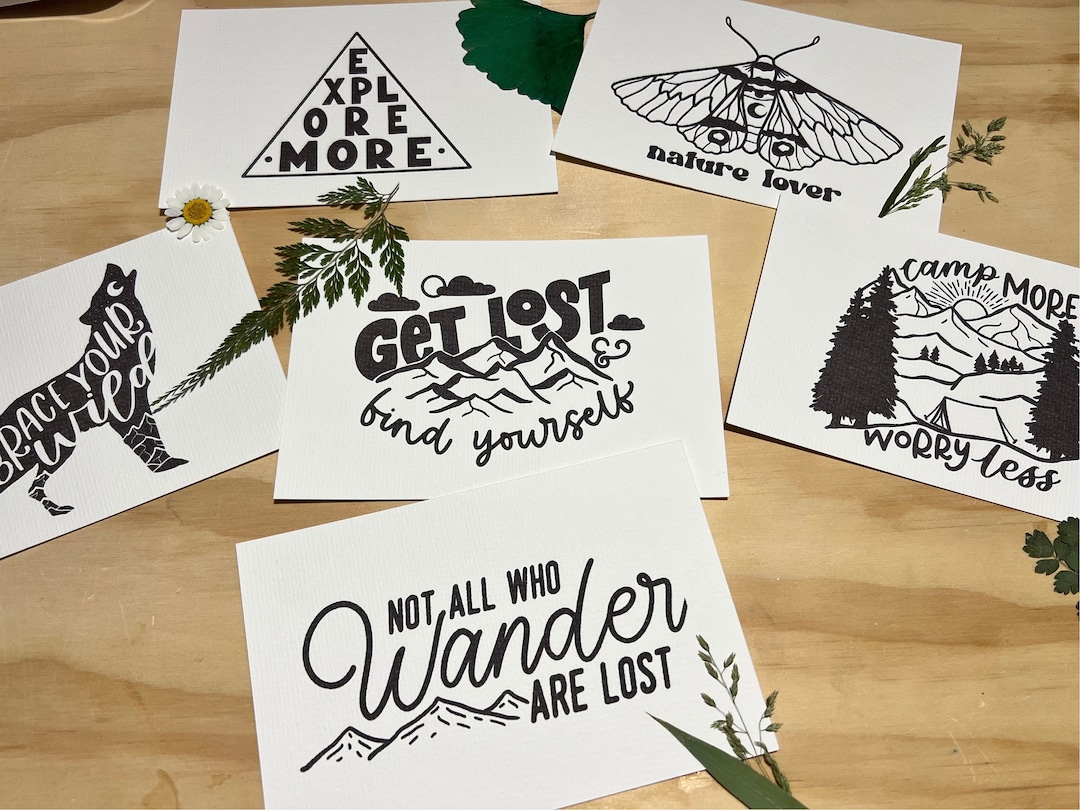 Postcard Adventure Set 4x6 Inch Textured Corrugated Fancy Card Stock in ...