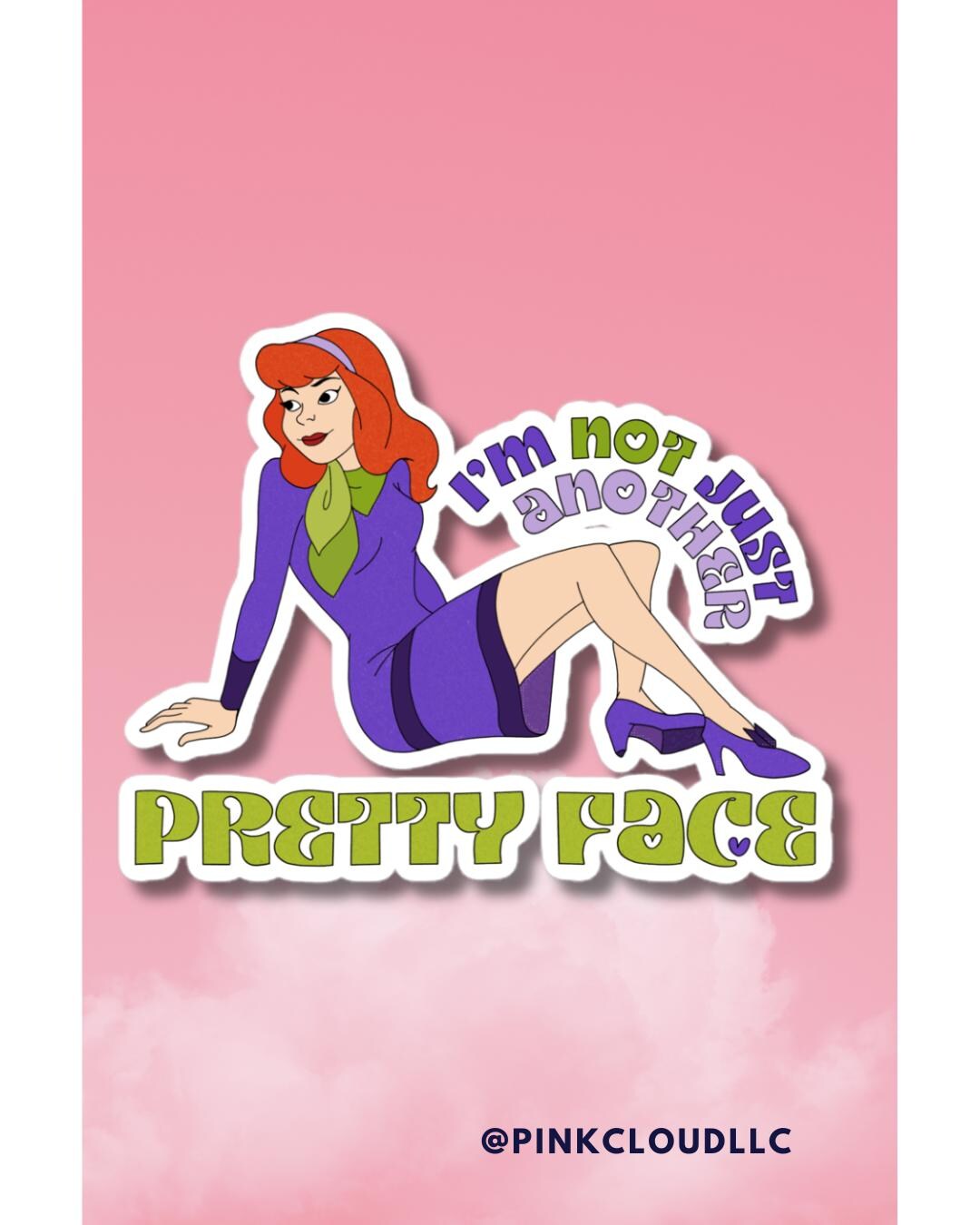 Daphne Scooby Doo Fan Art Sticker, Tattoo or Magnet Glossy or ...