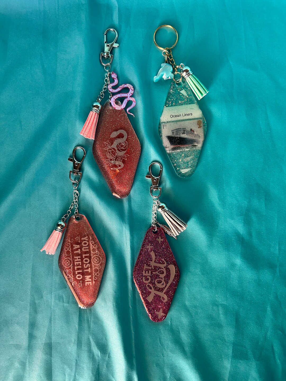 Motel Style Keychain | Choose Your Style | Custom Available - Etsy