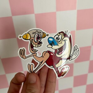 Ren and Stimpy Friends Fan Art Sticker, Magnet or Tattoo | Choose Your ...