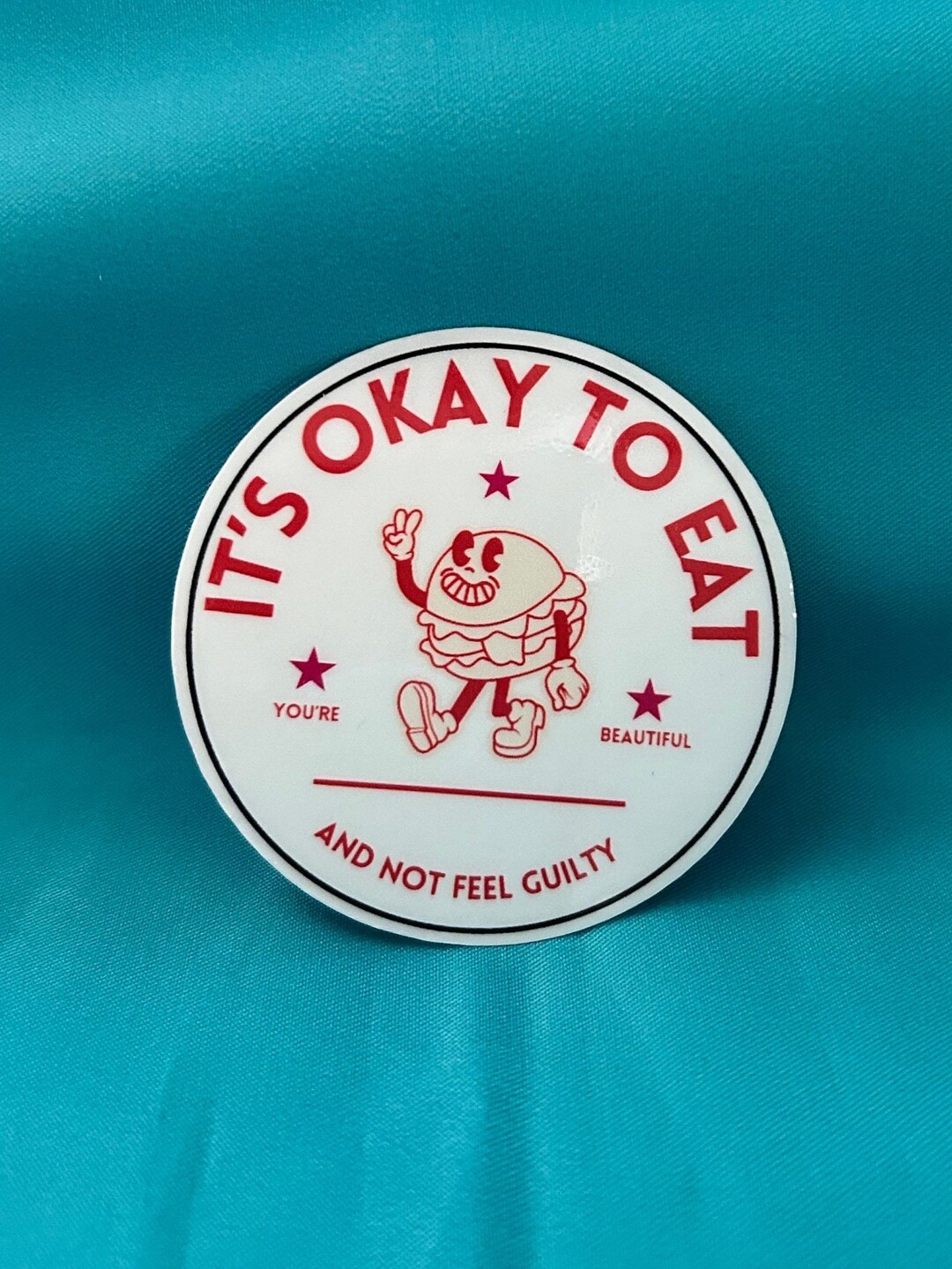 It’s Ok to Eat Sticker or Magnet | Holographic or Glossy Finish - Etsy