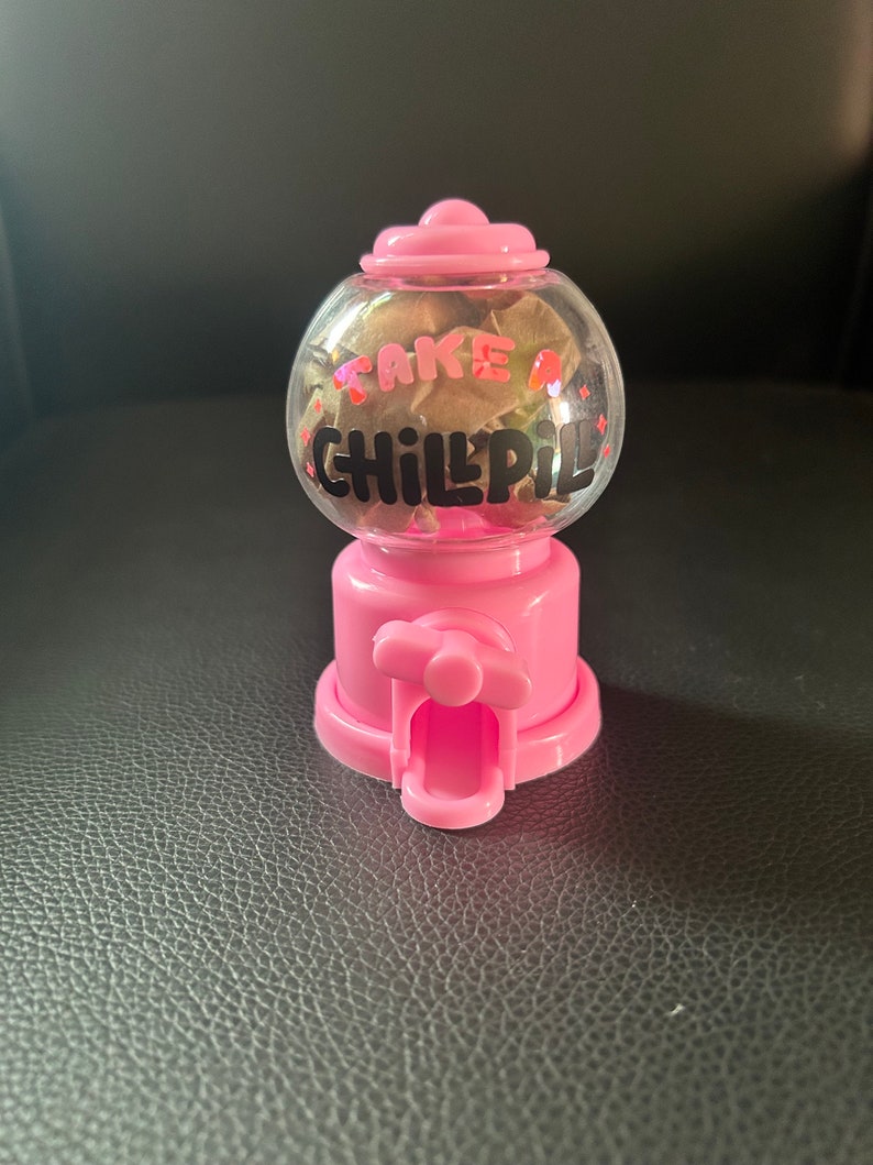 Candy or Pill Dispenser – “take a Chill Pill” - Custom Colors and ...