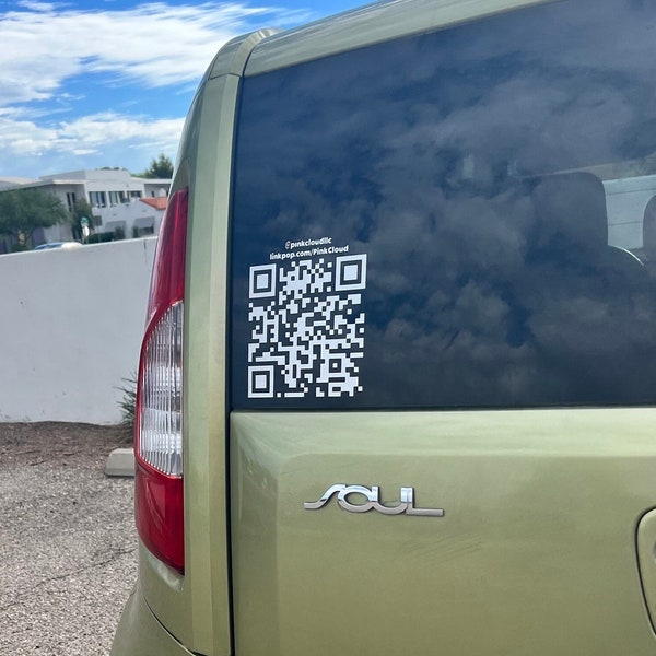 Custom Qr Code Bumper Sticker - Etsy